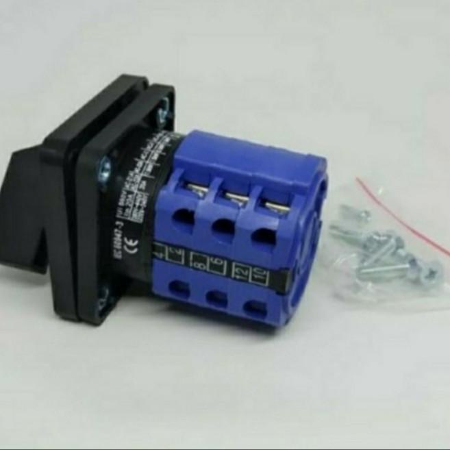 Jual Selector Switch Auto Off Manual 3 Posisi AOM 3 Pole 20A 220V ...