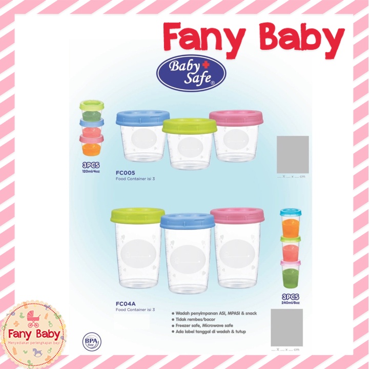 Jual BABY SAFE BABY FOOD STORAGE CONTAINERS | Shopee Indonesia