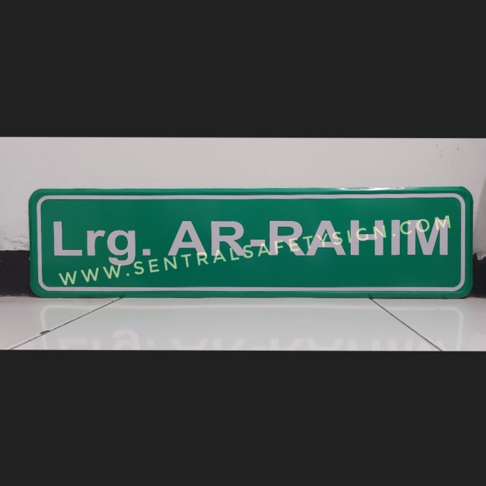 Jual Papan Rambu Plang Nama Jalan 15Cm X 60Cm | Shopee Indonesia