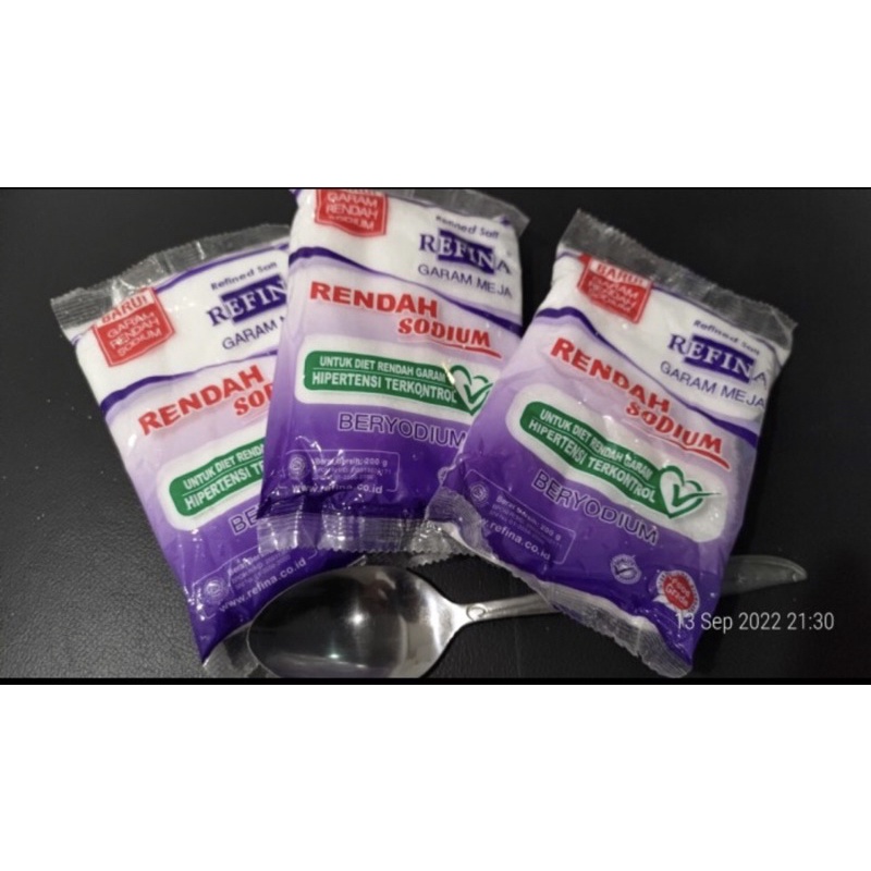 Jual GARAM REFINA RENDAH SODIUM 10rb isi 3 | Shopee Indonesia