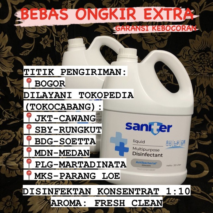 Jual Cleaner Saniter Konsentrat Disinfectant Desinfektan Disinfektan 3 ...