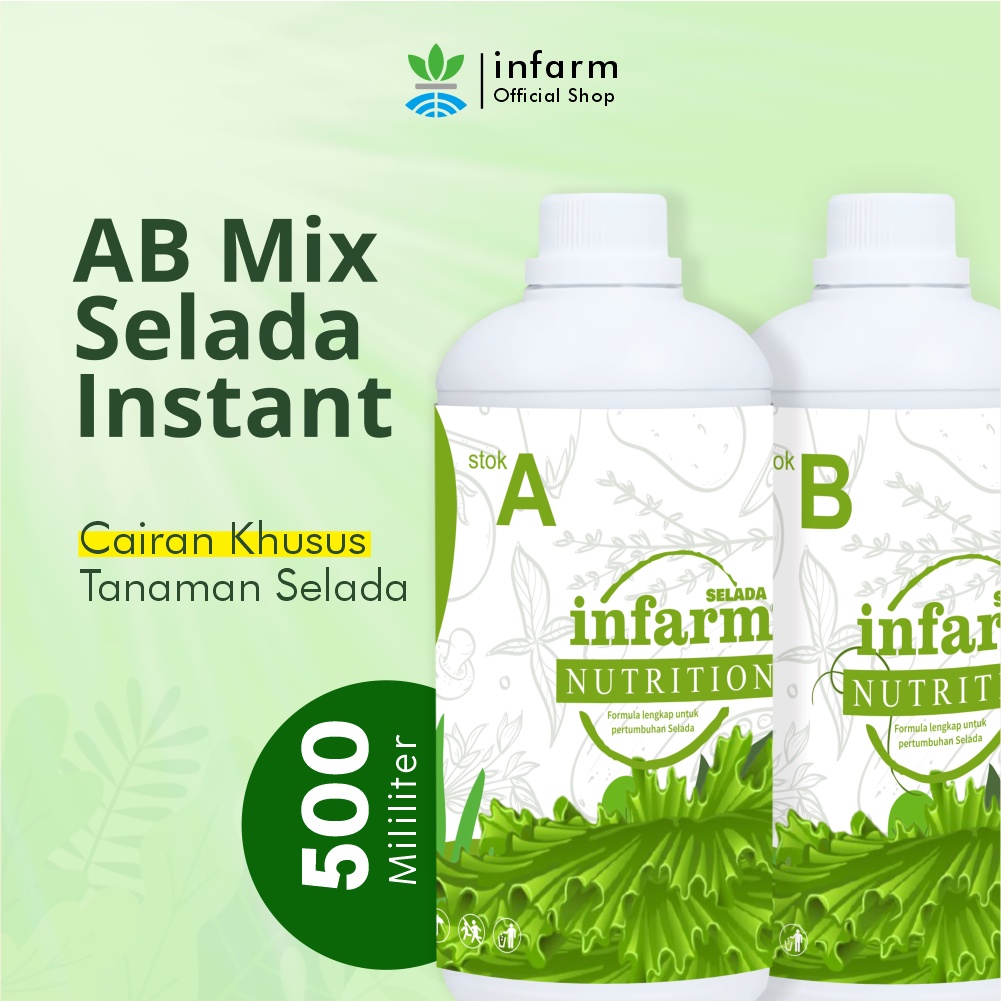 Jual INFARM - Nutrisi Ab Mix Selada Instant 500 Ml Pupuk Konvensional ...