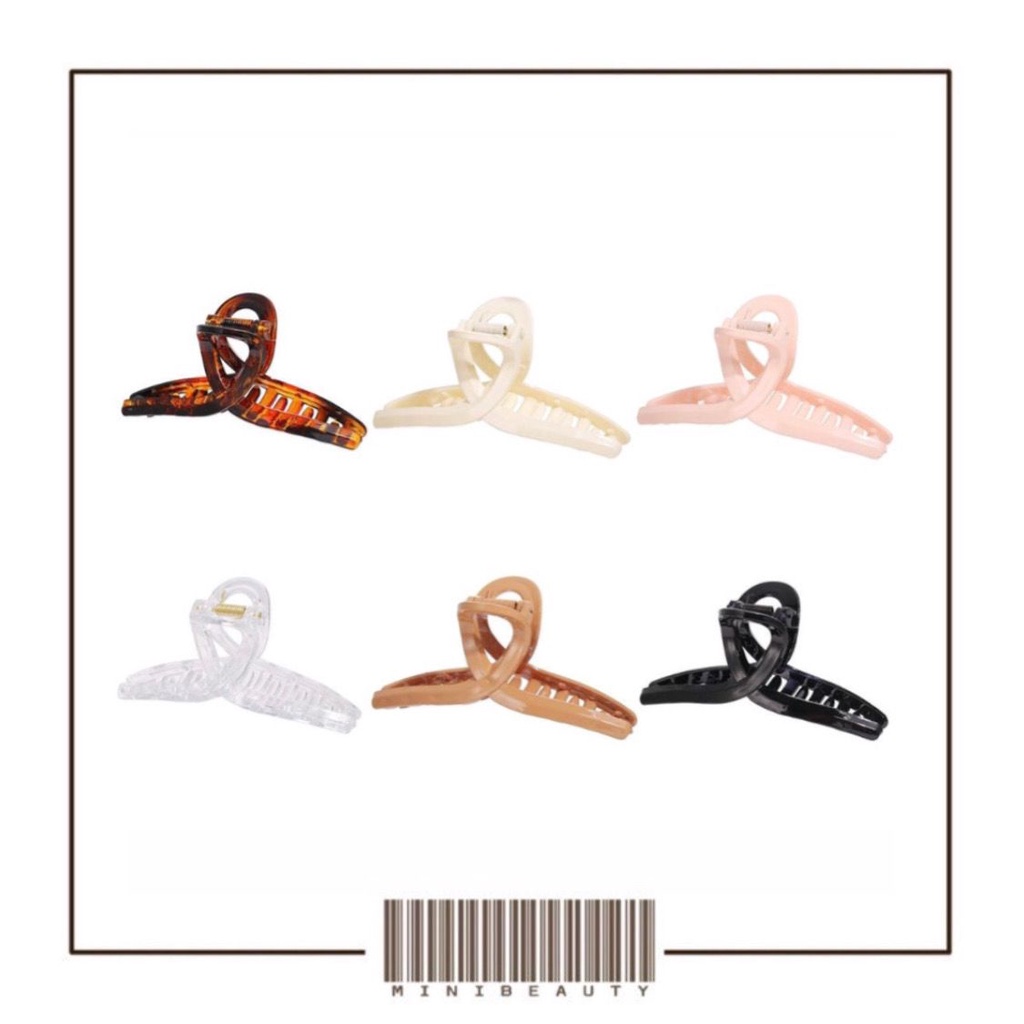 Jual jepit cakar hiu rambut model glossy warna warni jepit jedai jeday ...