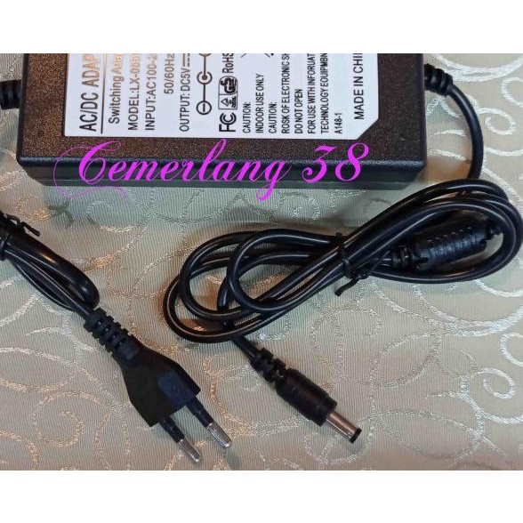 Jual Switching Adaptor 5V 5A BUILD IN Kabel Power | Shopee Indonesia