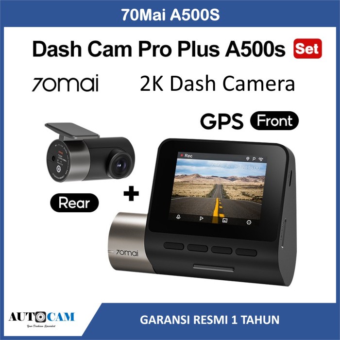 Jual 70Mai Dash Cam Pro Plus+ A500S 1944P Gps Adas 70 Mai Dvr Camera | Shopee Indonesia