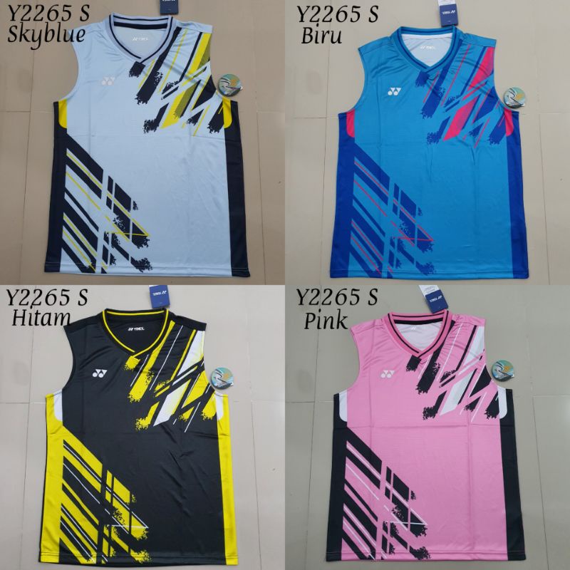 Jual Y2265 S KAOS BADMINTON SINGLET IMPORT BAJU BULU TANGKIS OLAHRAGA ...