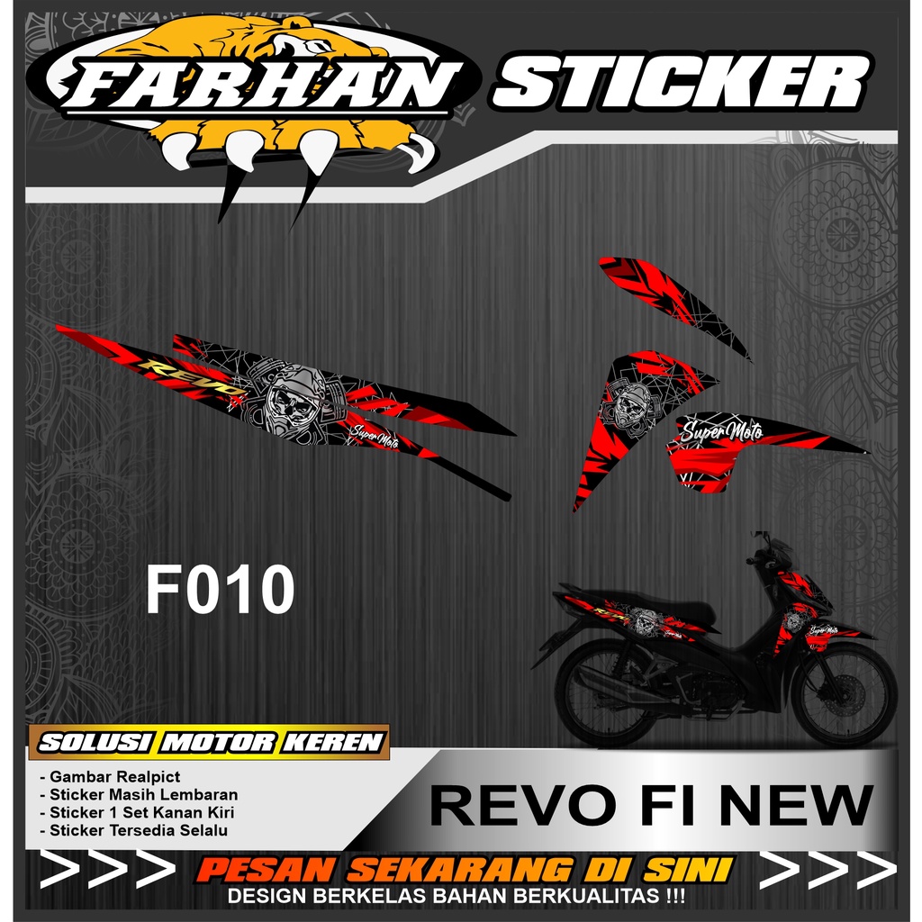 Jual Stickerf010 Striping Revo Fi New Lis variasi Racing - Stiker ...