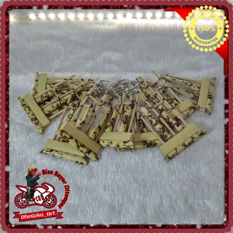 Jual gantungan kunci miniatur suling/angklung harga kodian (isi 20pcs ...