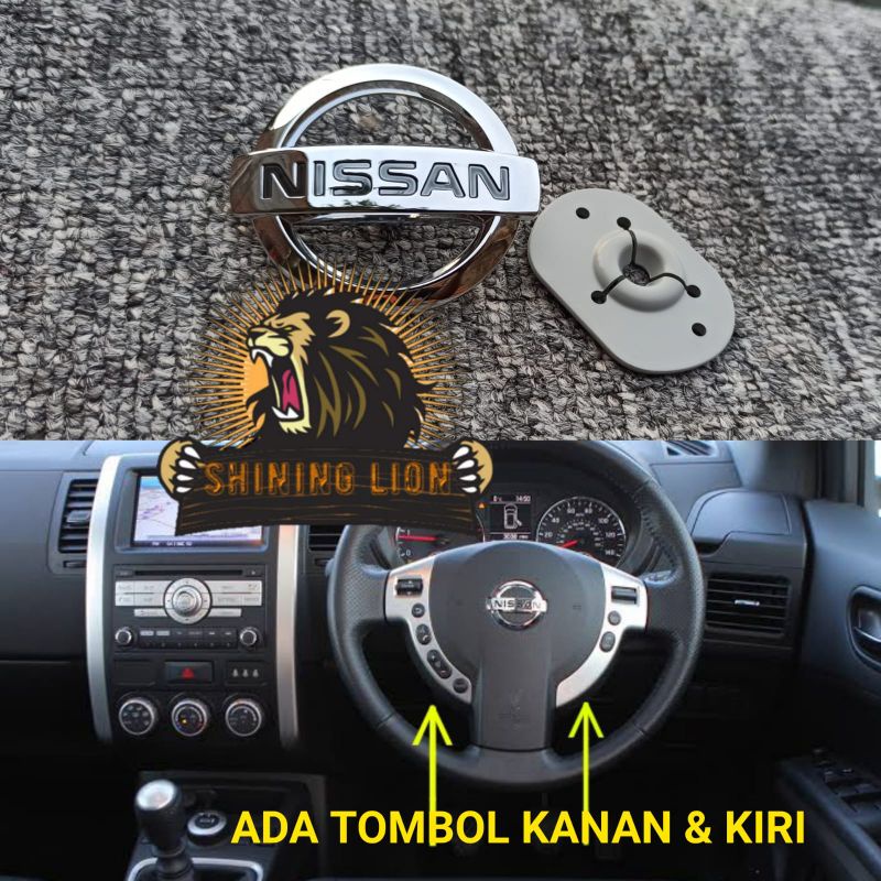 Jual emblem logo lambang stir setir nissan xtrail T31 - tombol kanan ...