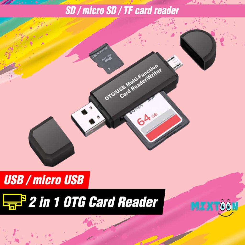 Jual Card Reader Micro SD Card Rider SD | Memory Raider OTG USB ...