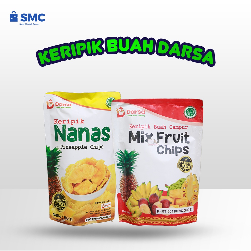 Jual Keripik Buah Darsa Nanas dan Buah Mix Cemilan Segar Sehat Enak Murah 100 Gram Asli Lampung ...