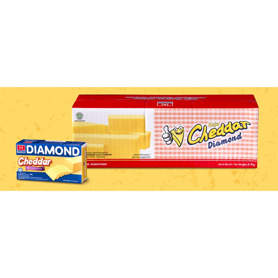 Jual Keju Cheddar Diamond - 2 KG | Shopee Indonesia