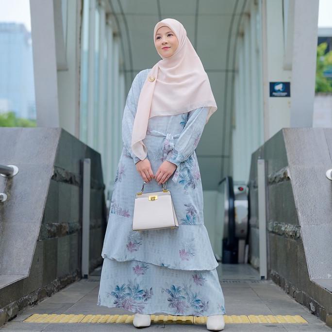 Jual ZM - Cindy Grey Dress - Jelita Indonesia - Edisi Pulau Mentawai | Shopee Indonesia