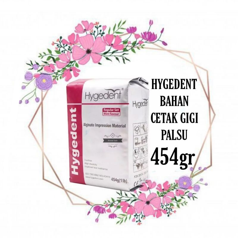 Jual HYGEDENT ALGINATE ALGINAT IMPRESSION REGULER SET RASA MINT BAHAN CETAK GIGI PALSU DENTAL ...