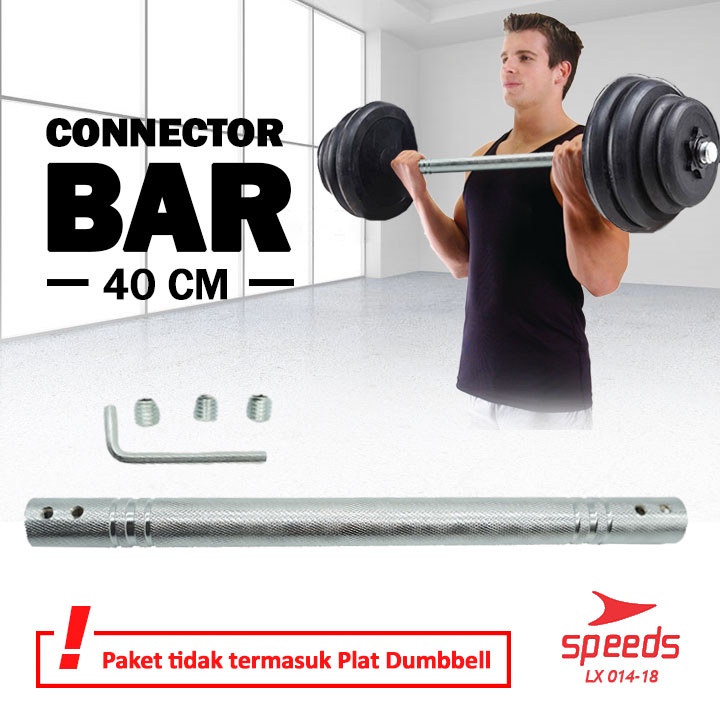 Jual SPEEDS Dumbell Connecting Bar Dumble Connector Rods Penyambung ...