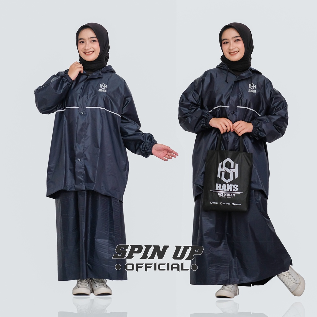 Jual Jas hujan wanita Rok Mantel hujan setelan baju dan rok dewasa ...