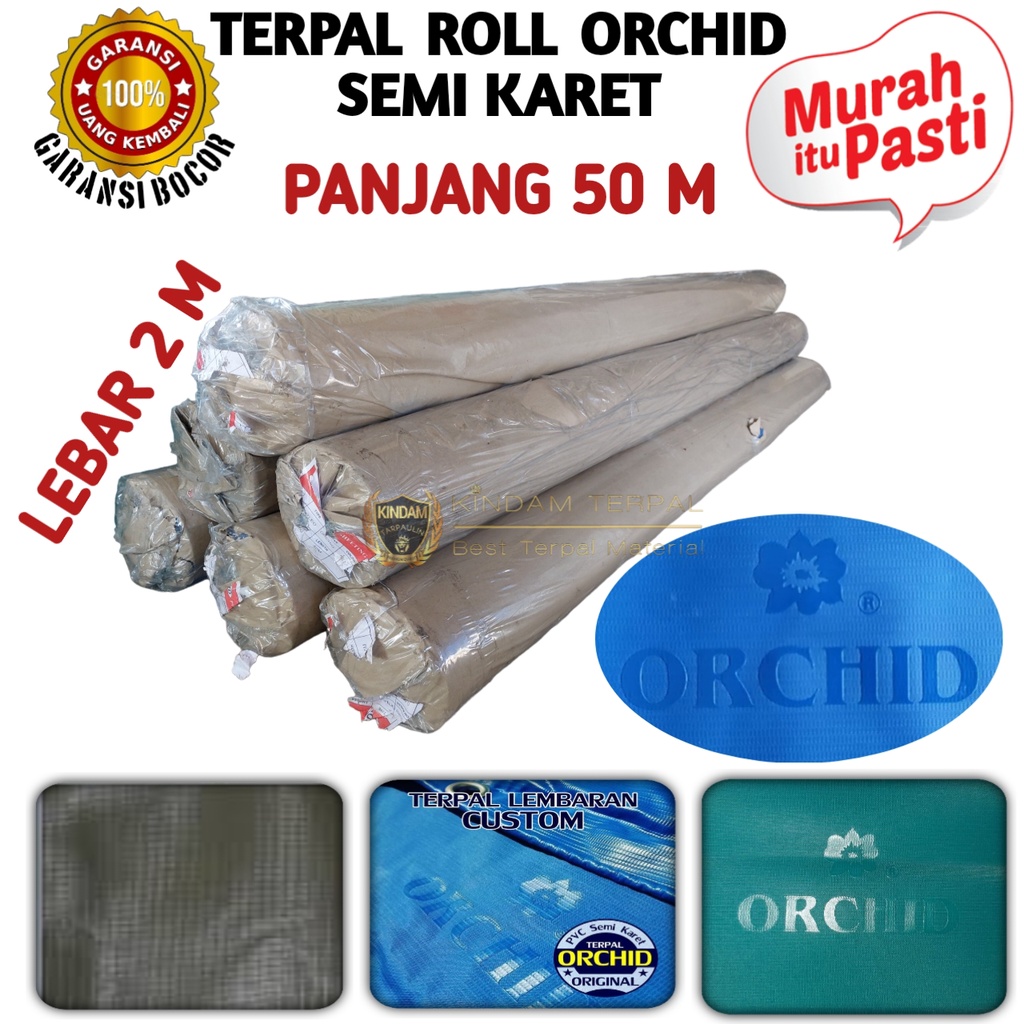 Jual TERPAL ROLL ORCHID SEMI KARET TEBAL BERKUALITAS | Shopee Indonesia