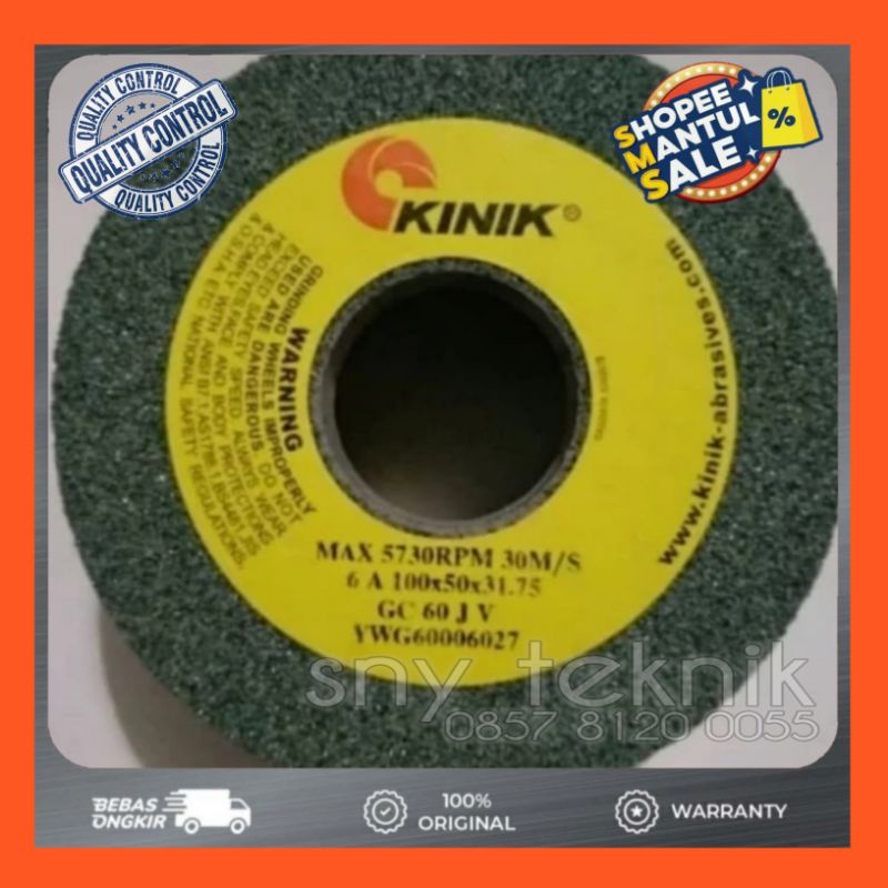 Jual KINIK Batu Gerinda Asah 4" Inch - Straight Cup Wheel 100 x 50 x 31 ...