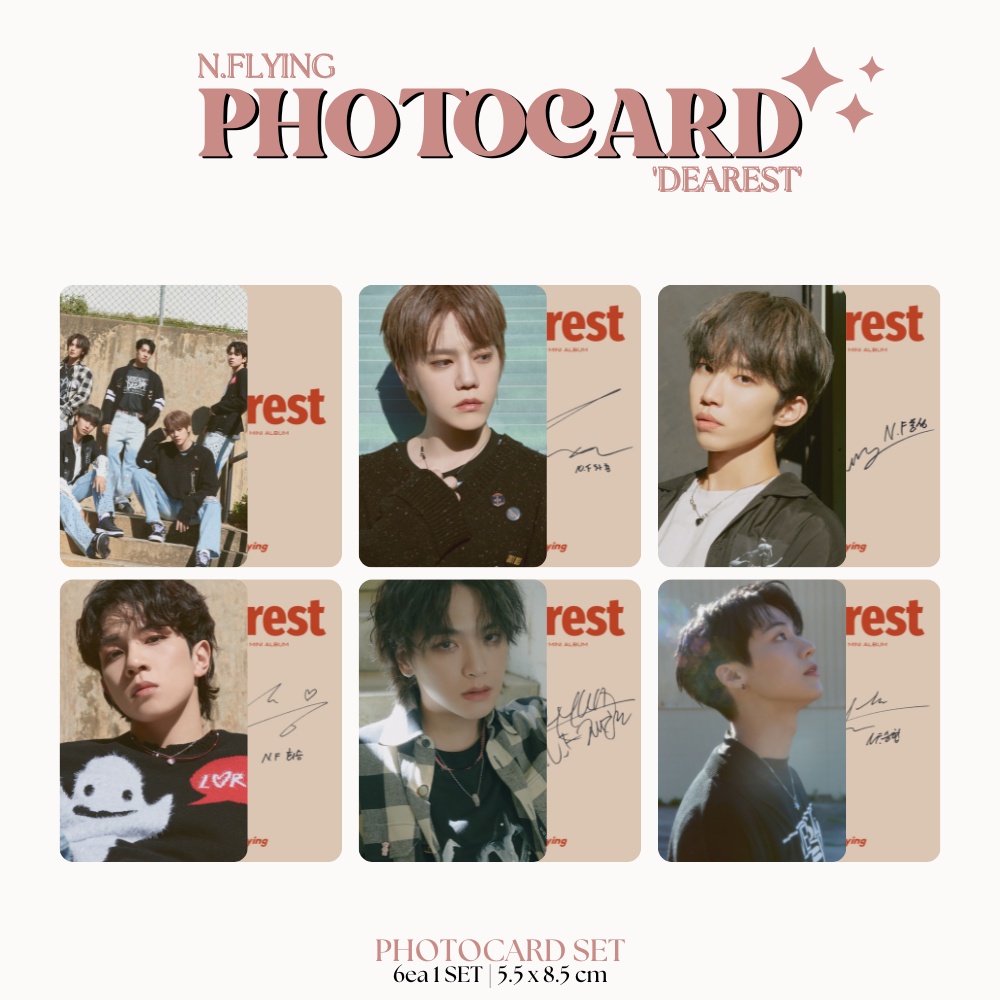 Jual PHOTOCARD NFLYING DEAREST LIKE YOU 2SISI (ISI 6 PCS + LAMINASI 2 SISI) TANDA TANGAN TTD ...