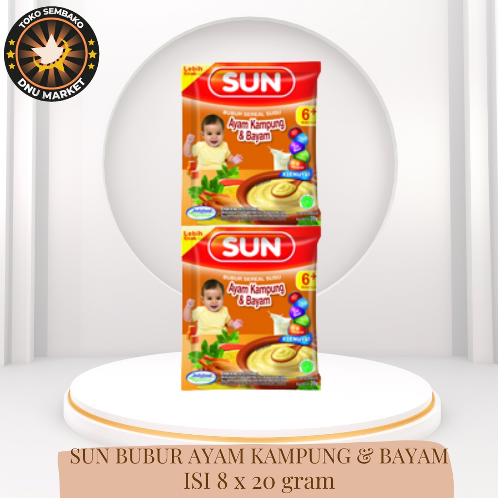 Jual SUN BUBUR SEREAL SUSU BERAS MERAH, UBI UNGU, PISANG, KACANG HIJAU ...
