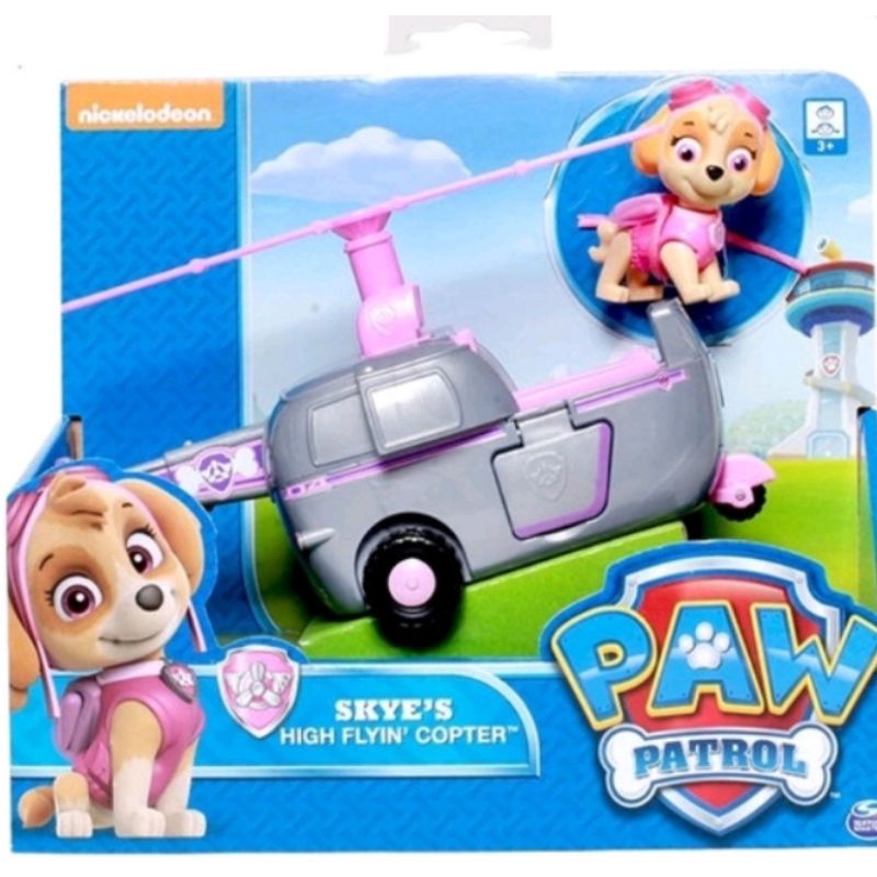 Jual TERMURAH !! Paw Patrol Skye High Flying Helicopter Copter Figure ...