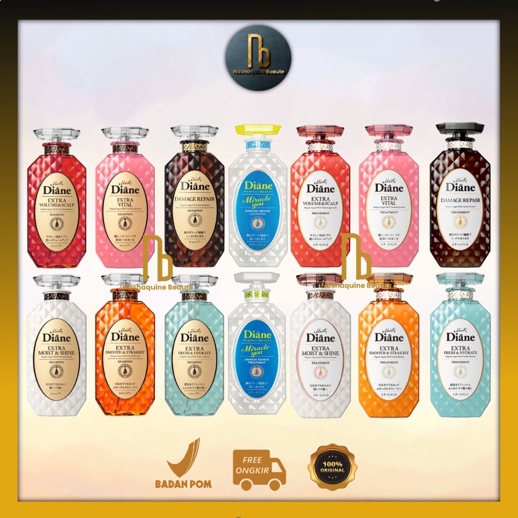 Jual MOIST DIANE Shampoo & Conditioner Treatment Perfect Beauty Extra ...