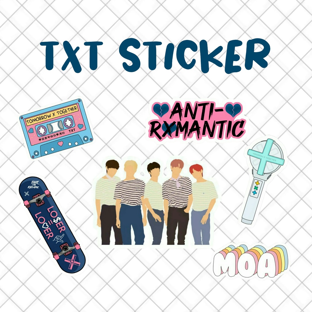 Jual Sticker TXT Hangul Huruf Sticker Nama Member | Shopee Indonesia