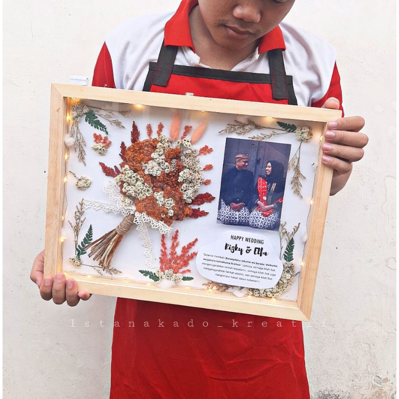 Jual Pop Up Flower Frame Kayu Acrylic Kaca Akrilik | Shopee Indonesia