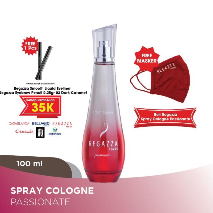 Jual Regazza Spray Cologne Passionate (Red, 100Ml) | Shopee Indonesia