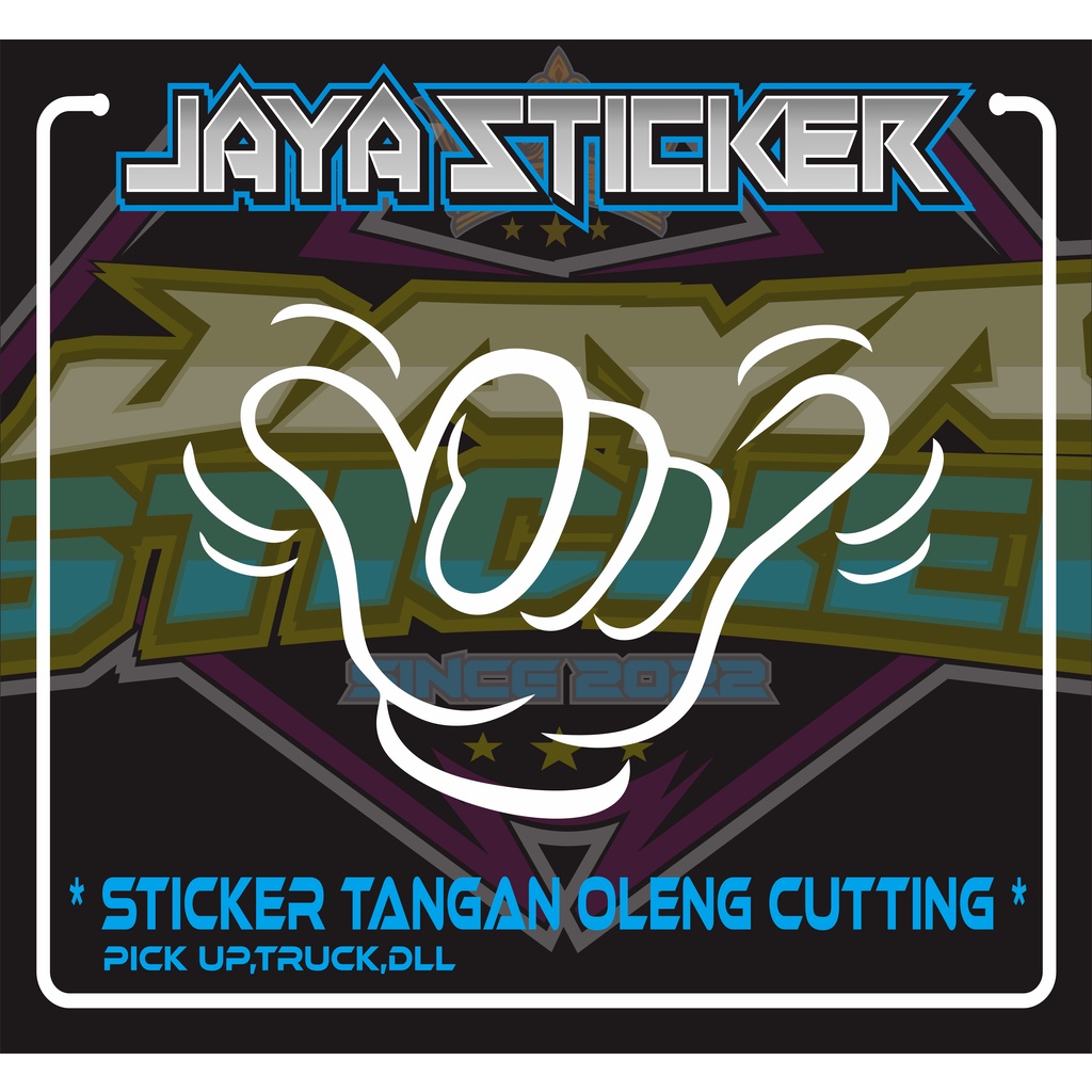 Jual STICKER TANGAN OLENG(TRUK,PICK UP DLL) | Shopee Indonesia