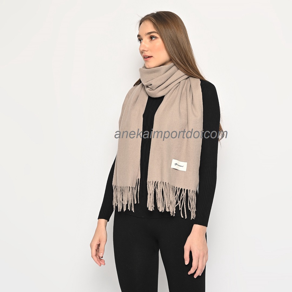 Jual Scarf Tebal Syal Musim Dingin Korea, Syal Chasmere Thermal Wool ...