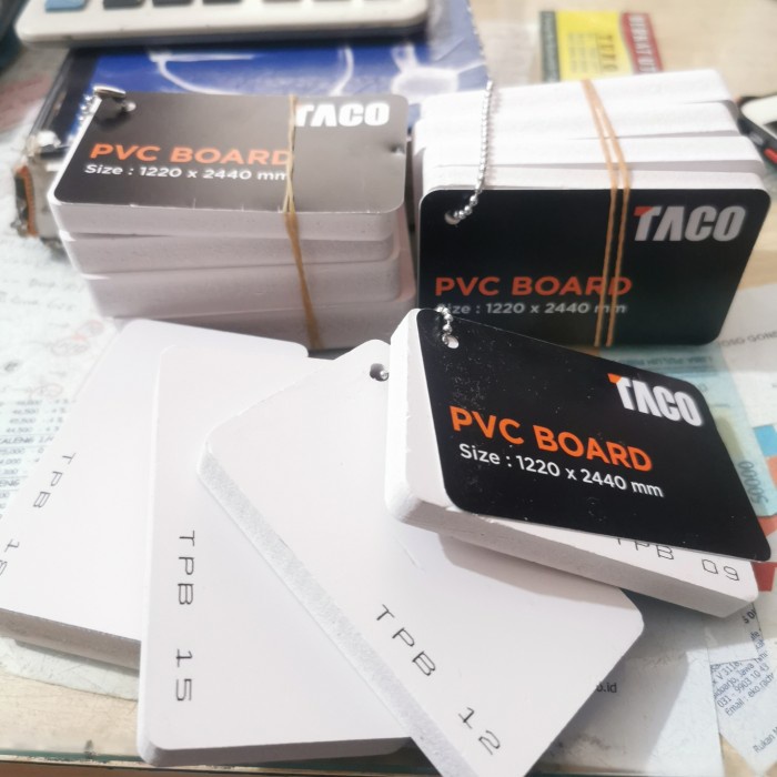 Jual best seller] Sampel ketebalan dan bahan Taco pvc board | Shopee ...