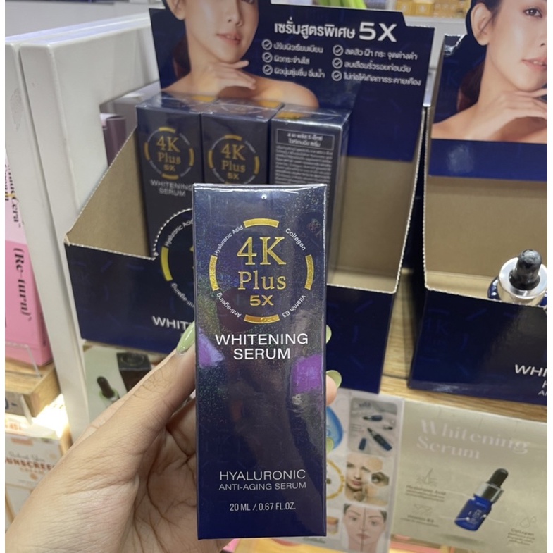 Jual 4k plus whitening serum 20ml original thailand | Shopee Indonesia