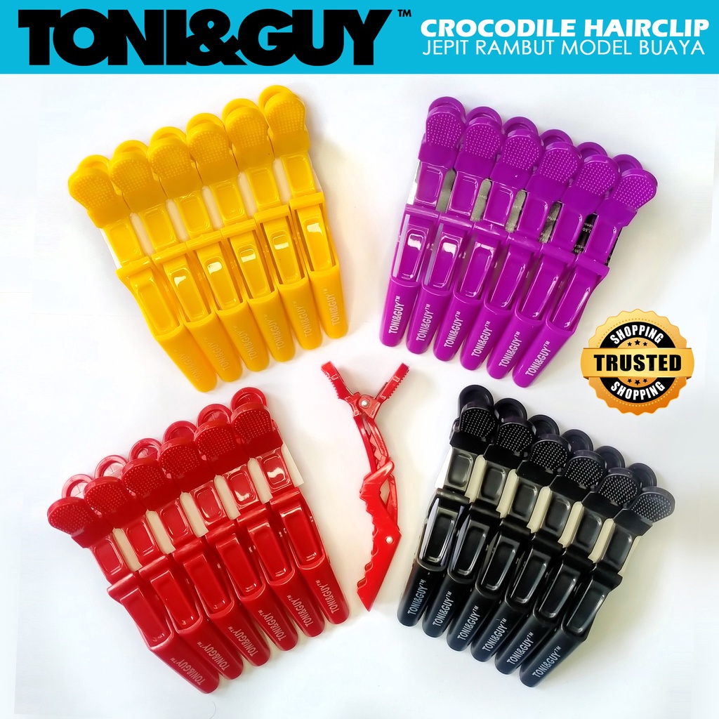 Jual MI JEPIT BUAYA 6 T&G Jepit Rambut Model Buaya Hitam Crocodile ...