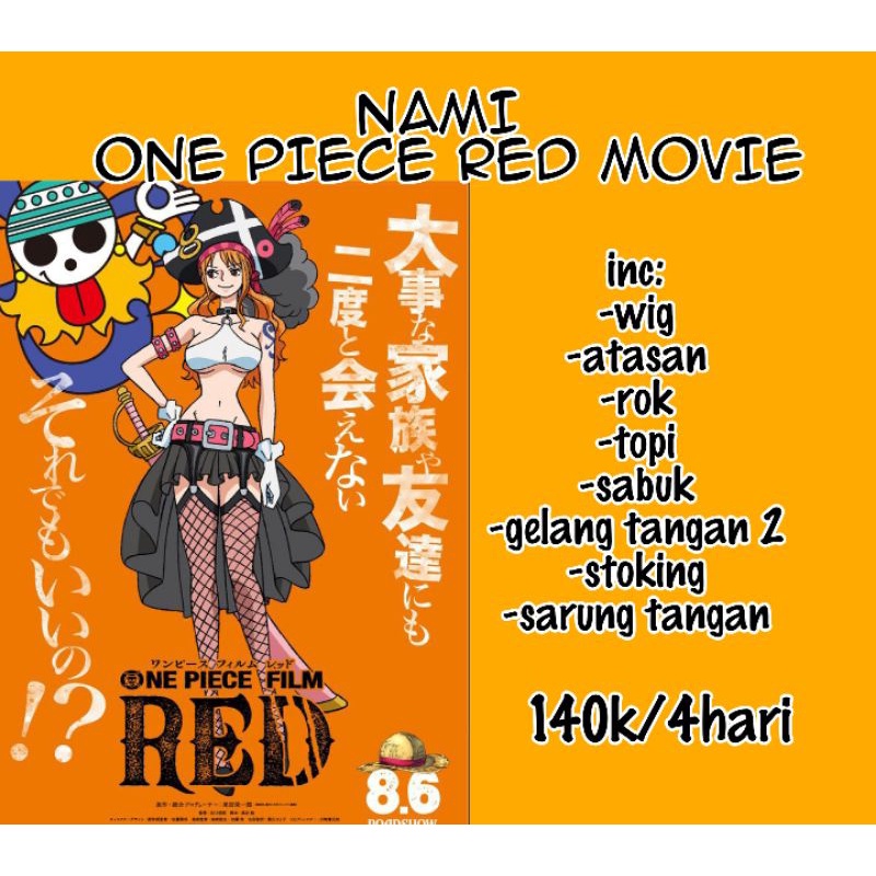 Jual RENTAL NAMI ONE PIECE RED MOVIE | Shopee Indonesia