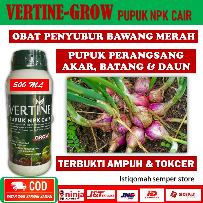 Jual (PROMO MURAH) Pupuk NPK Cair VERTINE GROW 500 ML Obat Semprot Penyubur Bawang Merah - Pupuk ...