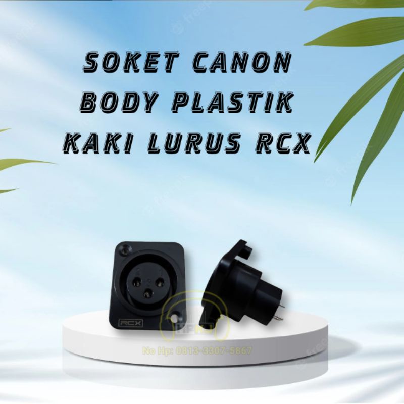 Jual SOKET CANON BODY PLASTIK RCX KAKI LURUS socket canon body PVC rcx ...