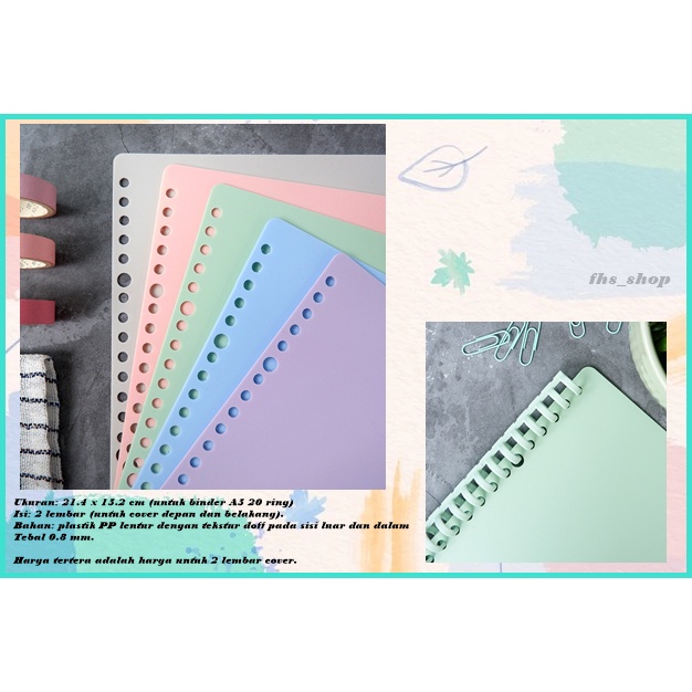 Jual Sampul Binder Warna Pastel Cover Binder Pastel DIY Minimalist ...