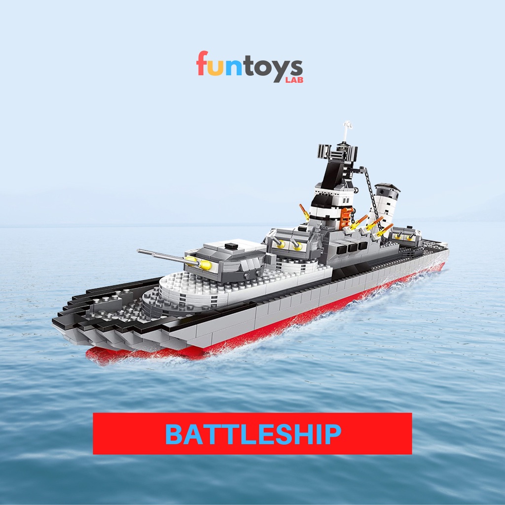 Jual Battleship Legion - Model Kapal Perang Toys Block Nano Brick ...