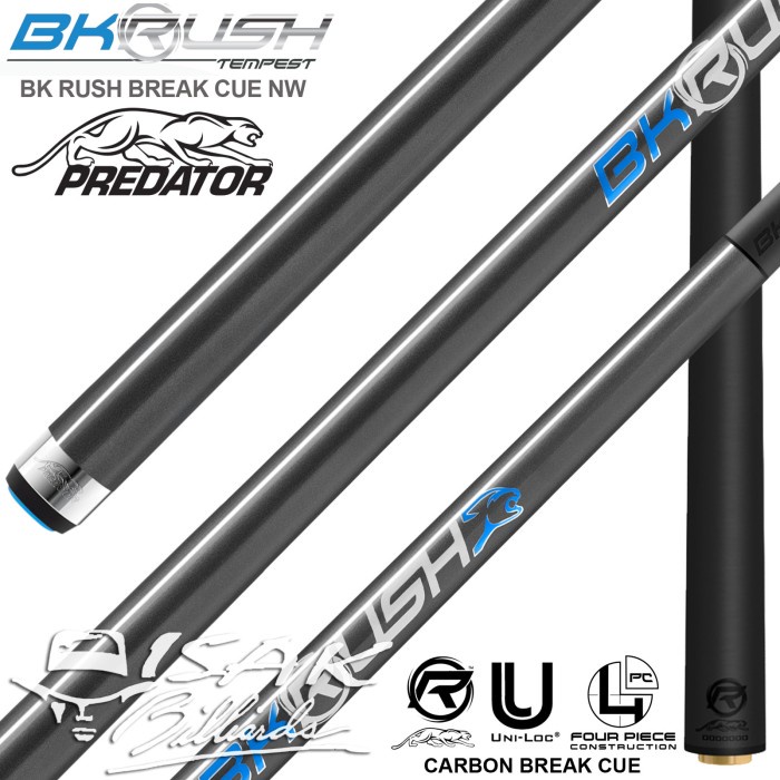 Jual PREDATOR BK RUSH TEMPEST NW GREY CARBON BREAK CUE REVO BILLIARD ...