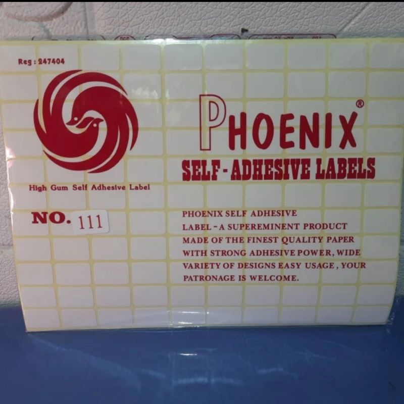 Jual Sticker Label / Label Harga No. 111 Phoenix (13 x 19 mm) | Shopee ...