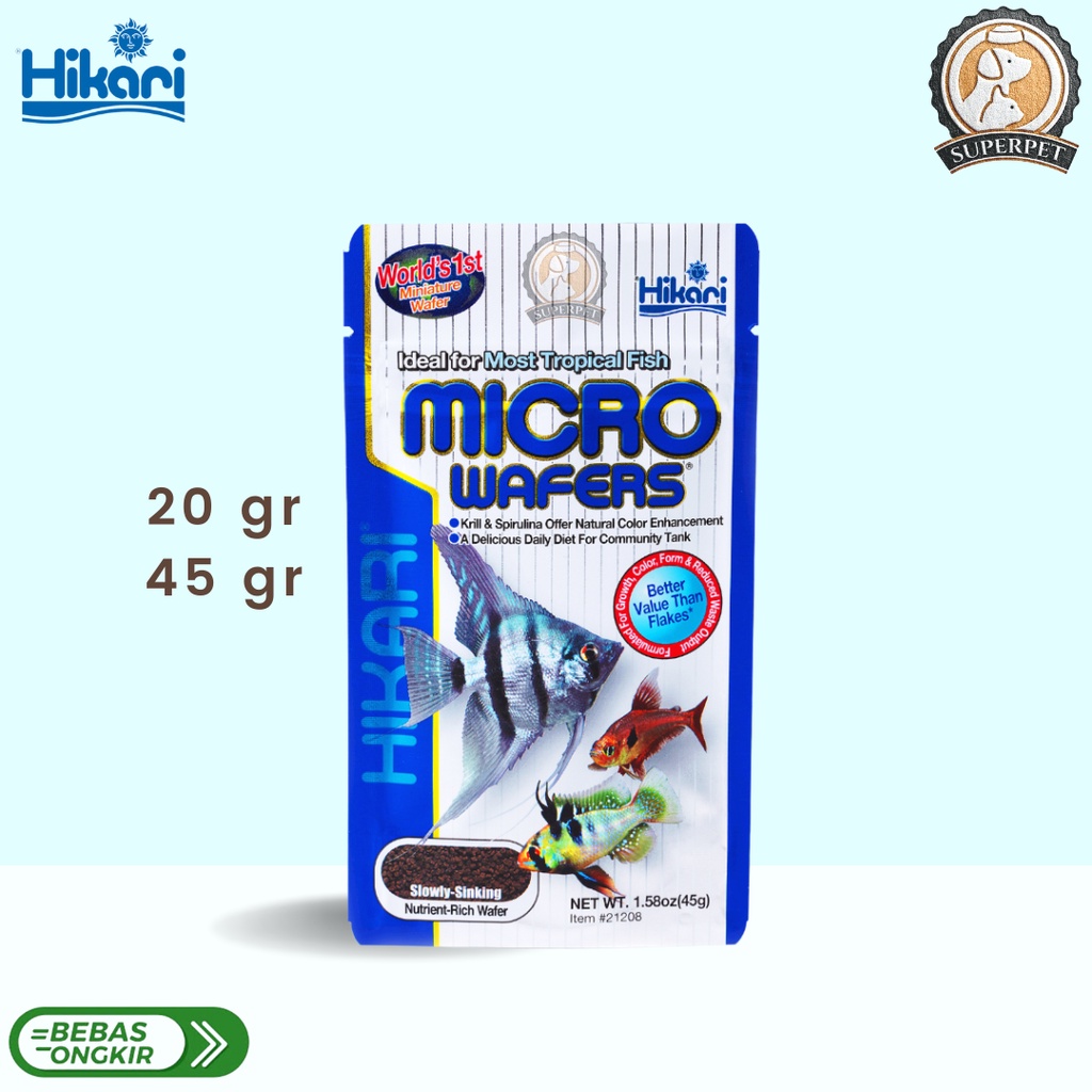 Jual Hikari Micro Wafers 45 g - Pakan Ikan Hias untuk ikan tropis ...