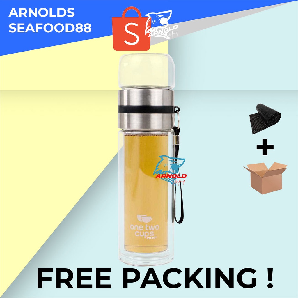 Jual Botol Minum Tumbler Portable One Two Cups Tumbler Tea Cups - 400ml ...