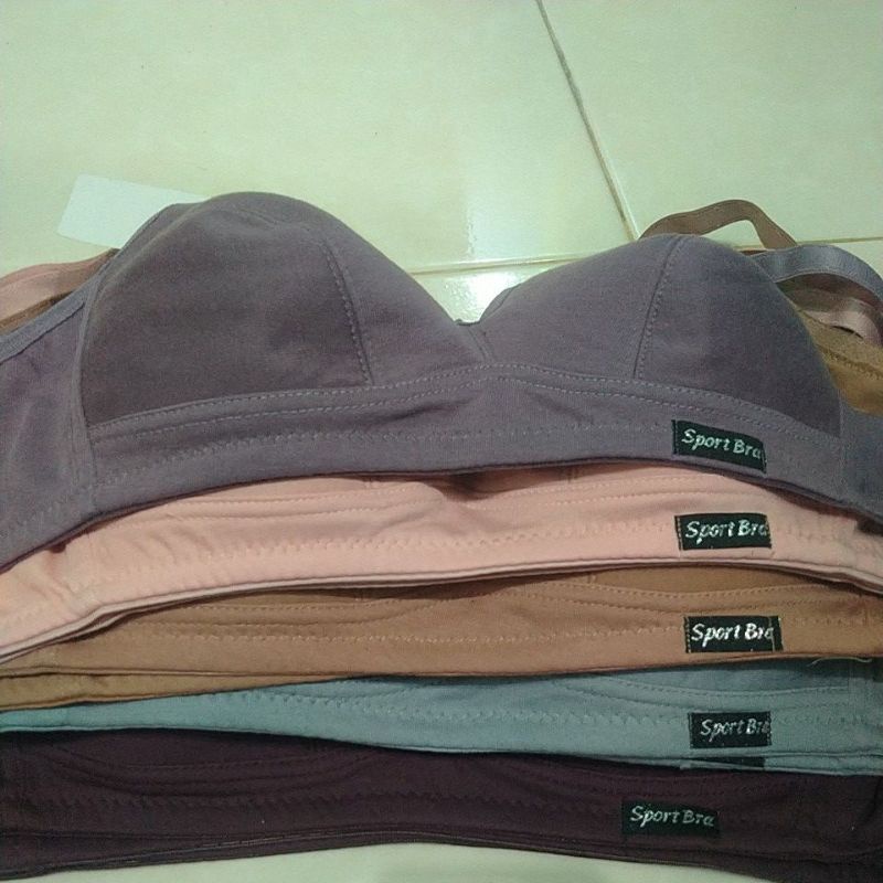 Jual Bra BH Sport Wanita Dewasa Tanpa Kawat Tanpa Busa Jumbo | Shopee Indonesia