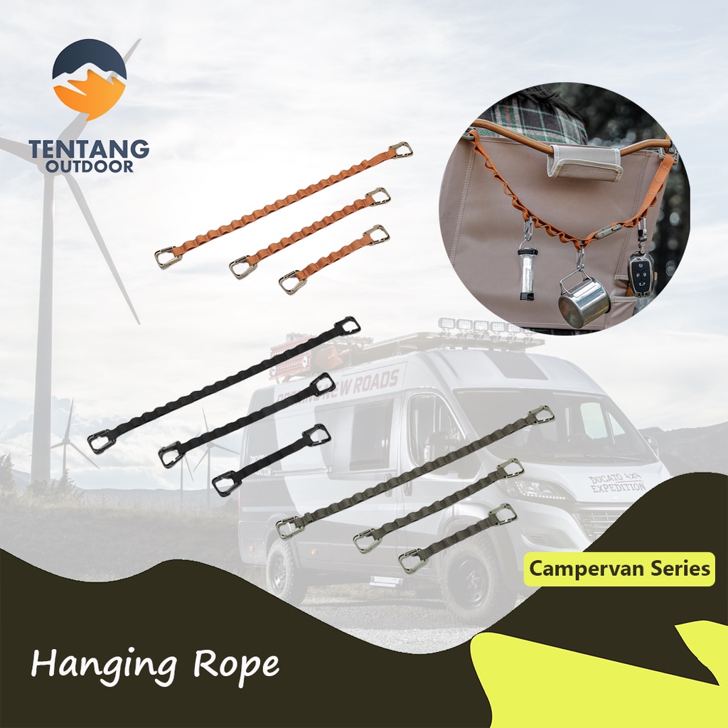 Jual Tali Gantung Camping Hanging Rope Hook Clotheline Strap Outdoor ...