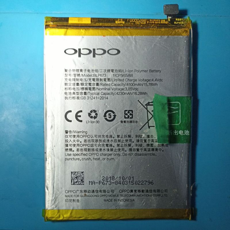 Jual Baterai Copotan BLP673 Oppo A3S/A5S/A7/A12/A31/C1 | Shopee Indonesia