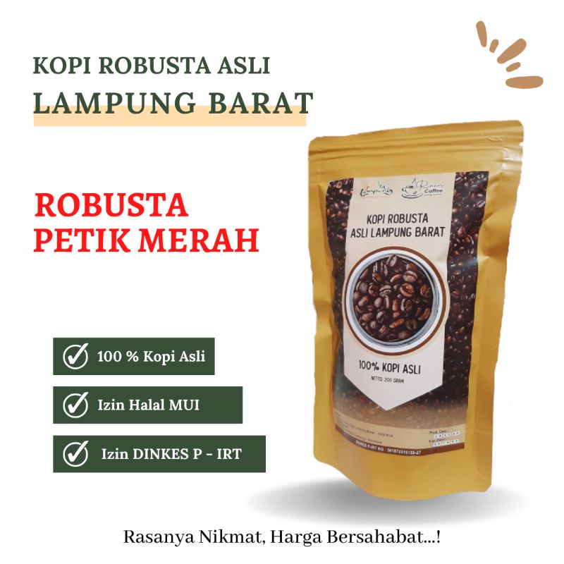 Jual Kopi Bubuk Robusta Asli Lampung Sumatera || Kopi Robusta Original ...
