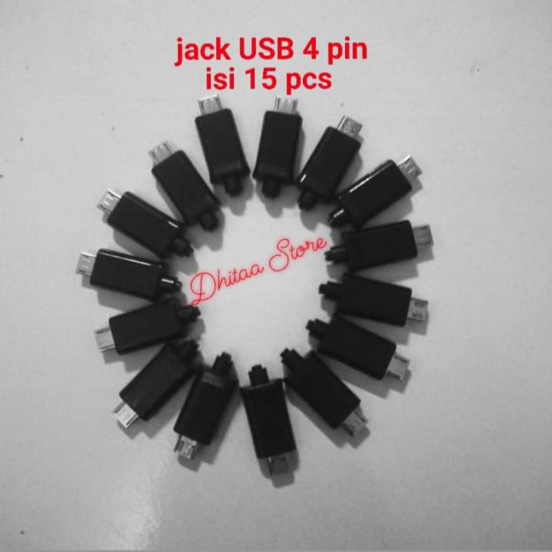 Jual Jack mikro USB 4 pin potongan isi 15pcs | Shopee Indonesia