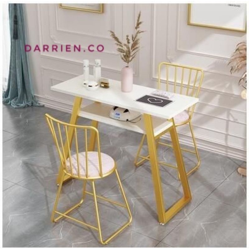Jual set meja nail art | Set Meja dan kursi konsol | meja industrial ...