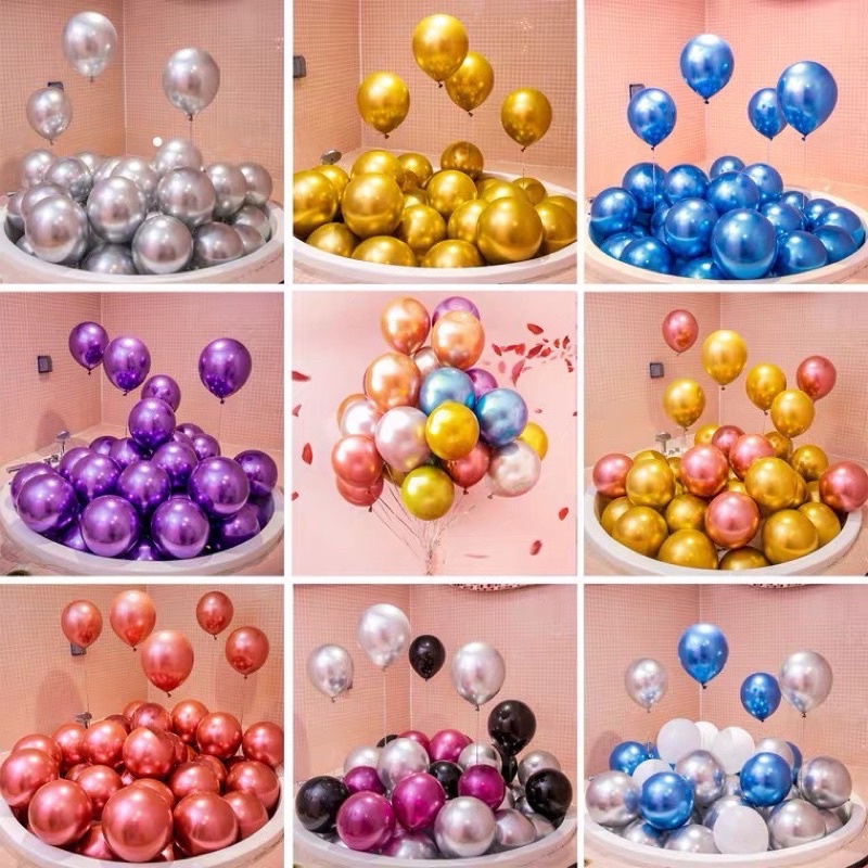Jual Balon latex metalik chrome/Balon chrome/Balon metalik chrome 1 ...